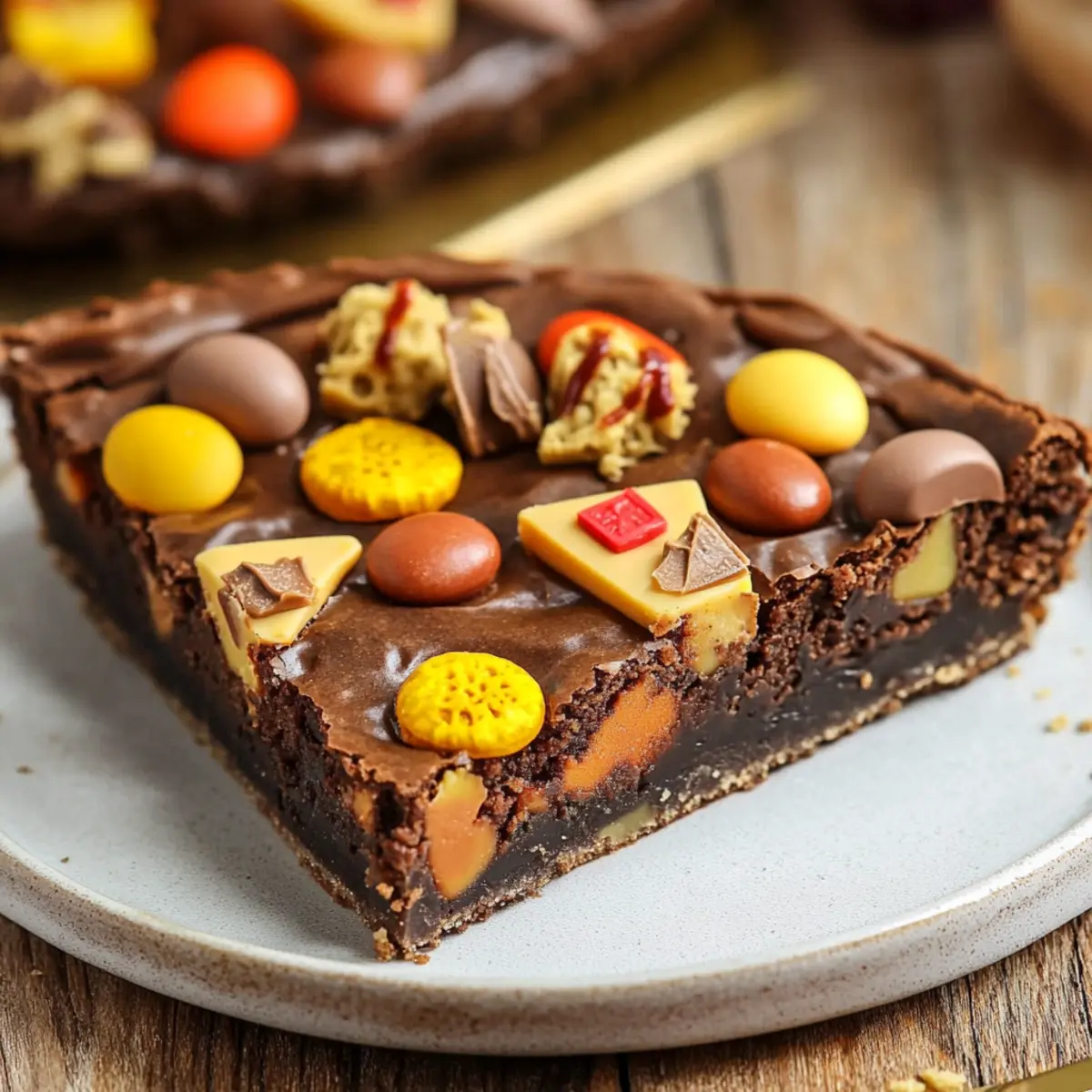 Gooey Peanut Butter Brownie Pizza: Irresistible Easter Dessert